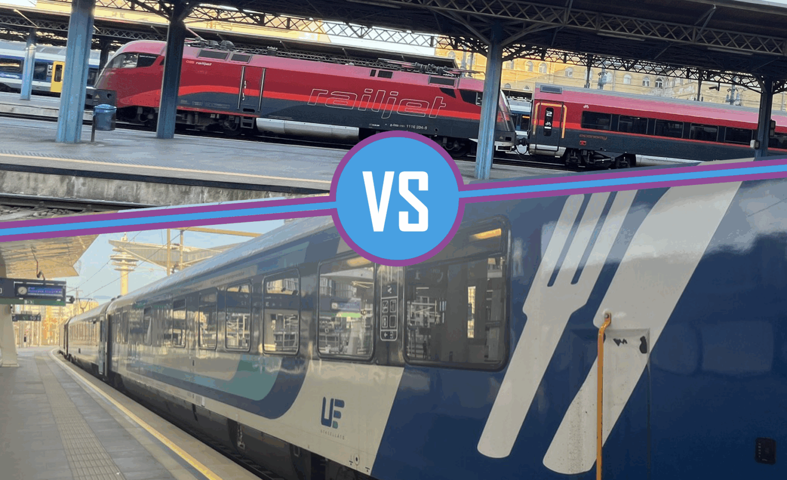 Vienna 🇦🇹 to Budapest 🇭🇺 by train - EuroCity or RailJet? - rail-away.com